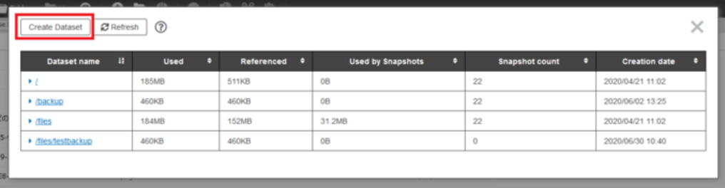 Create a Dataset|InfiniCLOUD | All-In-One Cloud Storage | Get 20GB Free