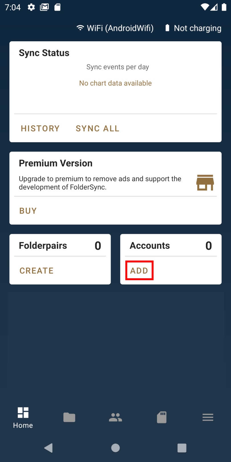 Using FolderSync with InfiniCLOUD|InfiniCLOUD | All-In-One Cloud Storage | Get 20GB Free
