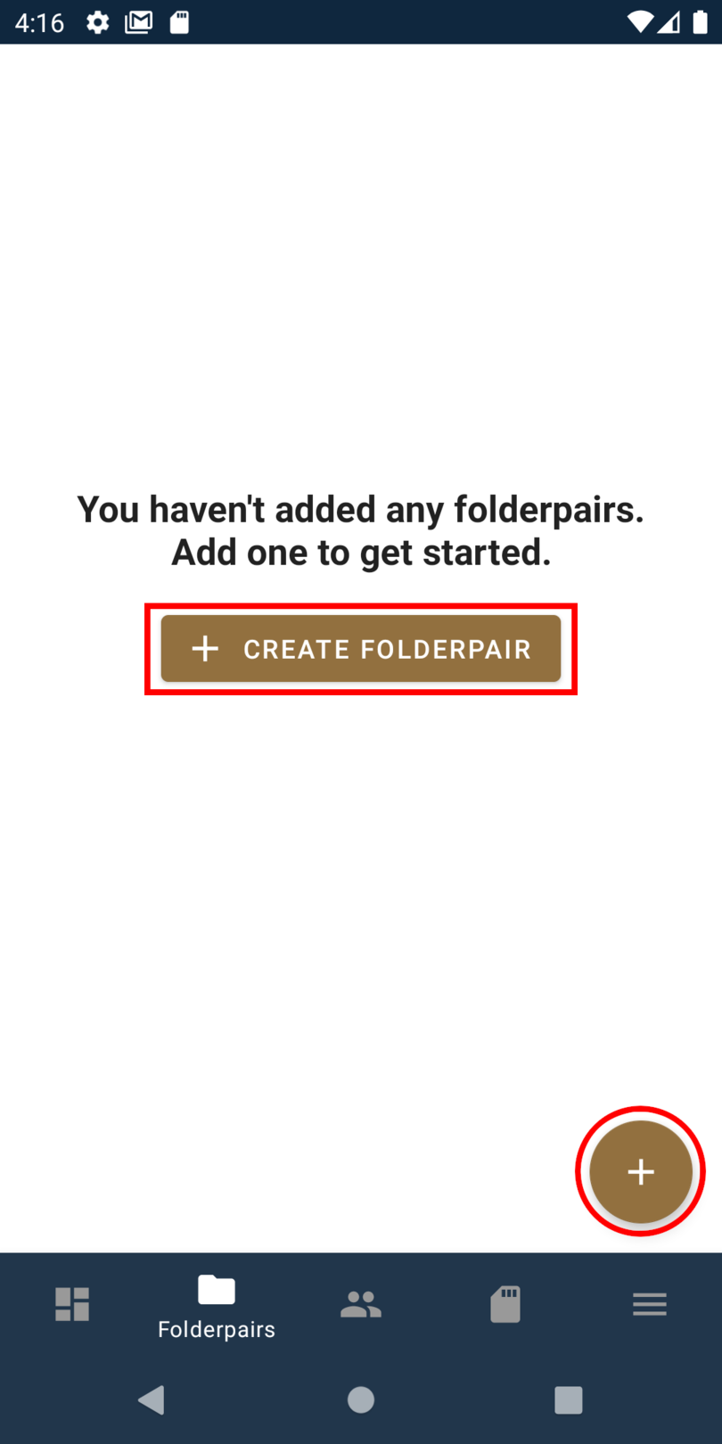 Using FolderSync with InfiniCLOUD|InfiniCLOUD