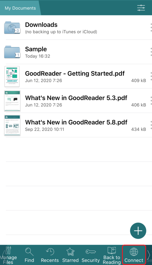 Using GoodReader with InfiniCLOUD|InfiniCLOUD | All-In-One Cloud ...