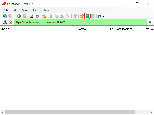 CarotDAVでWebDAV接続する|InfiniCLOUD